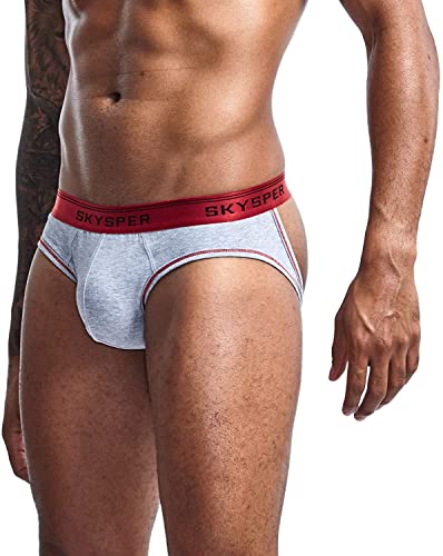 SKYSPER Mens Jockstrap cotton Stretch Jock Straps Male Underwear