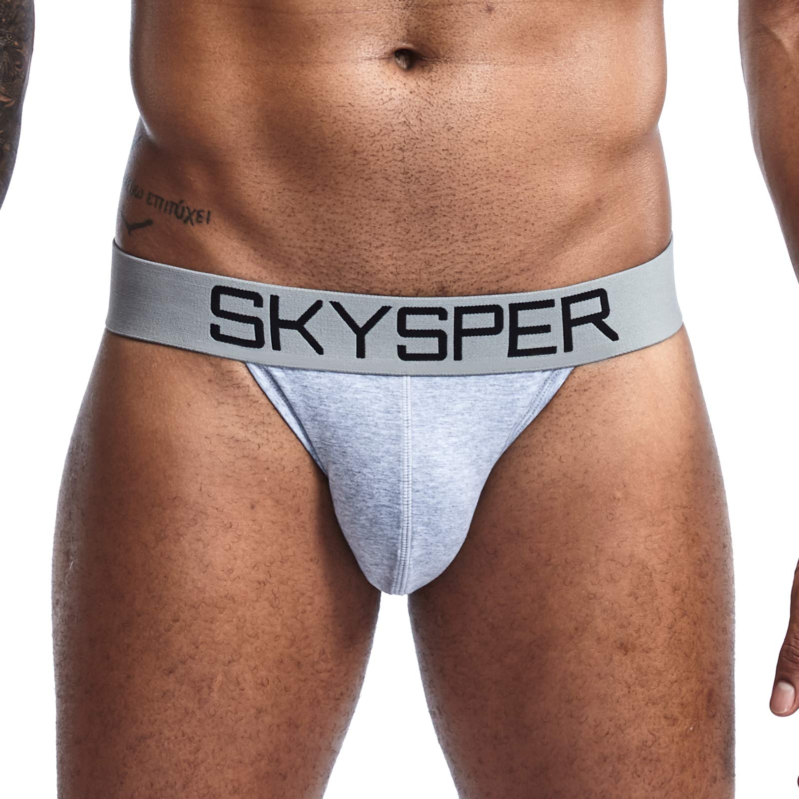 SKYSPER Mens Jockstrap Underwear, Athletic Supporters Jock Straps Male Underwear for Men