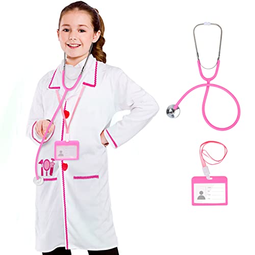 ANPHILE Kids Doctor Costume, Girls Lab Doctor Coat - Doctor Coat for ...