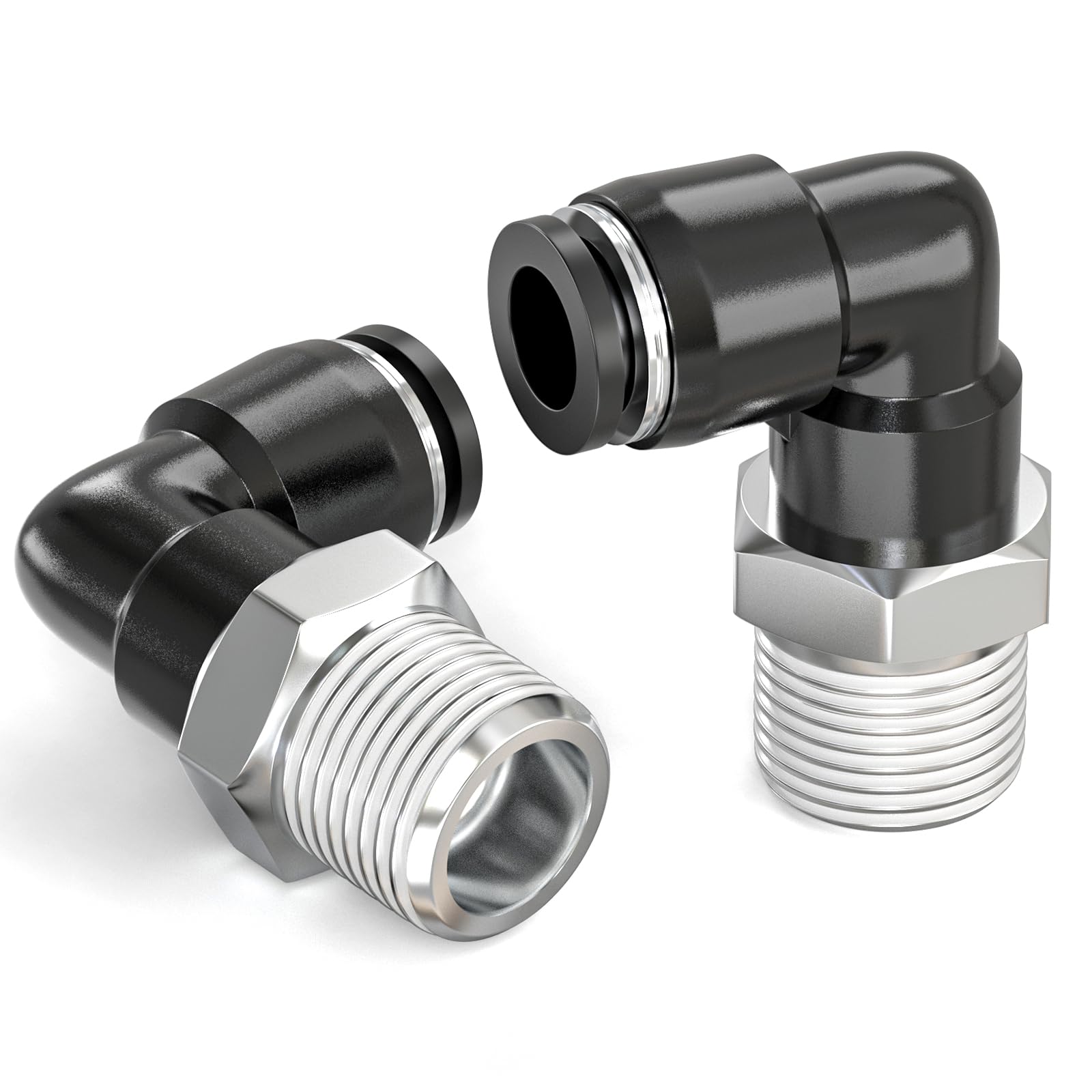 TAILONZ PNEUMATIC Male Elbow 8mm Tube OD x 1/8 Inch NPT Thread 90 Push ...