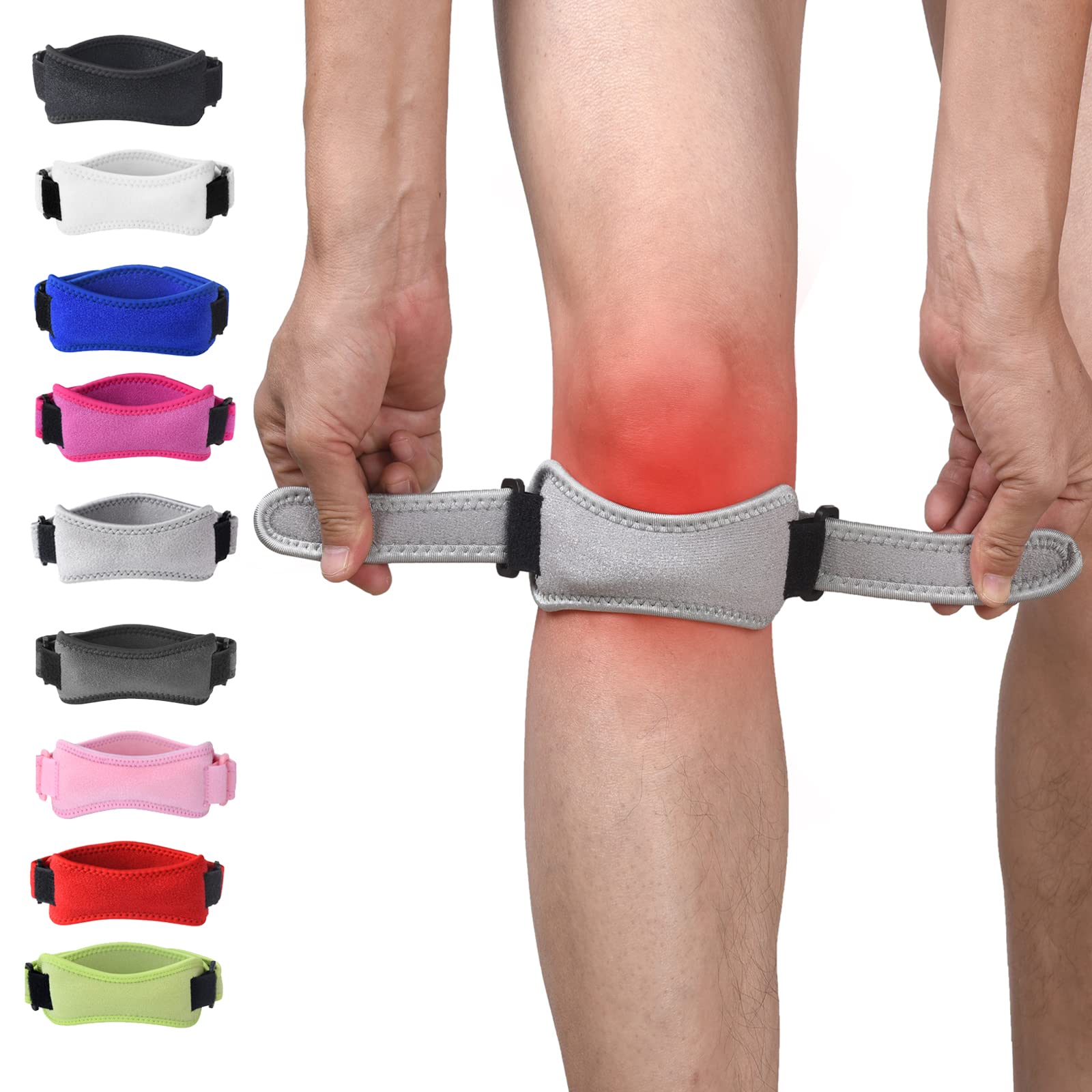 WOPOKY Patella Tendon Knee Strap, Knee Pain Relief for Torn Meniscus ...