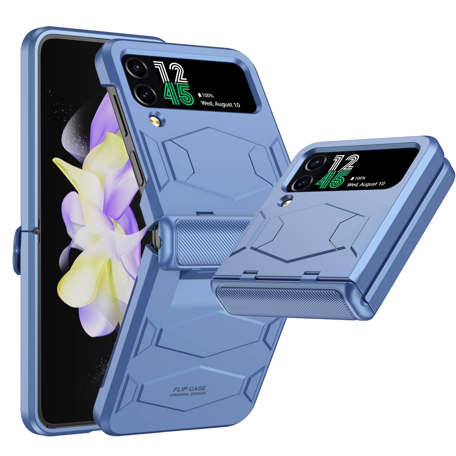 Vizvera Case for Samsung Galaxy Z Flip 4 Phone with Hinge Protection, Z ...