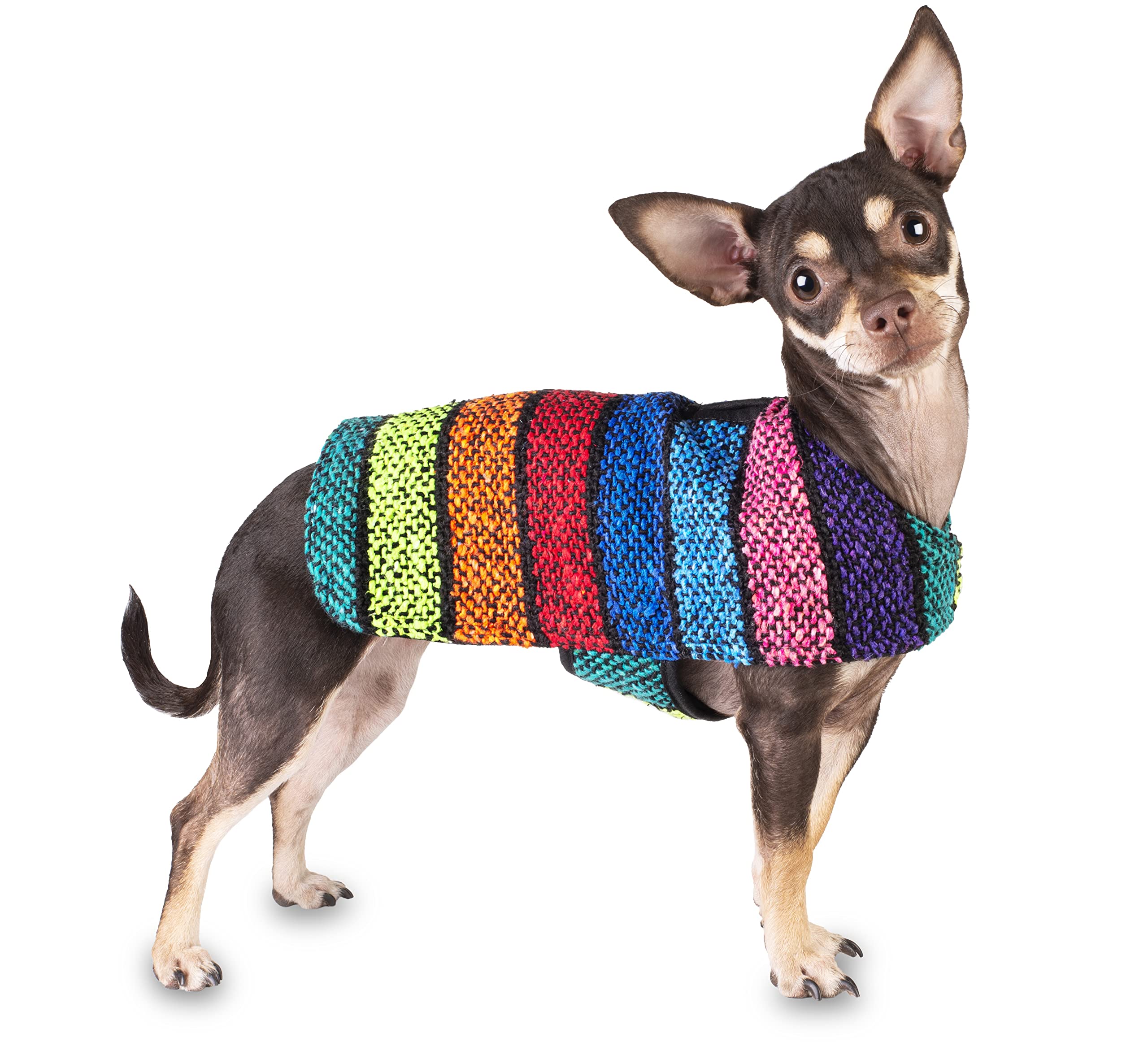 Baja Ponchos Handmade Dog Poncho from Authentic Mexican Blanket - Dog ...