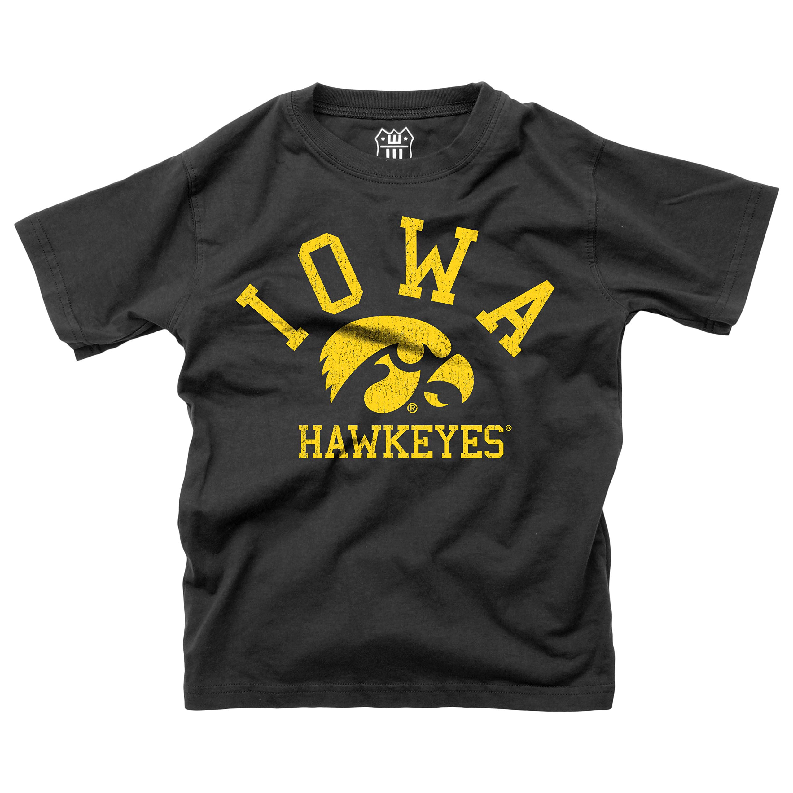 Wes and Willy NcAA Kids SS Organic cotton Tee Shirt, Iowa Hawkeyes, 5 ...