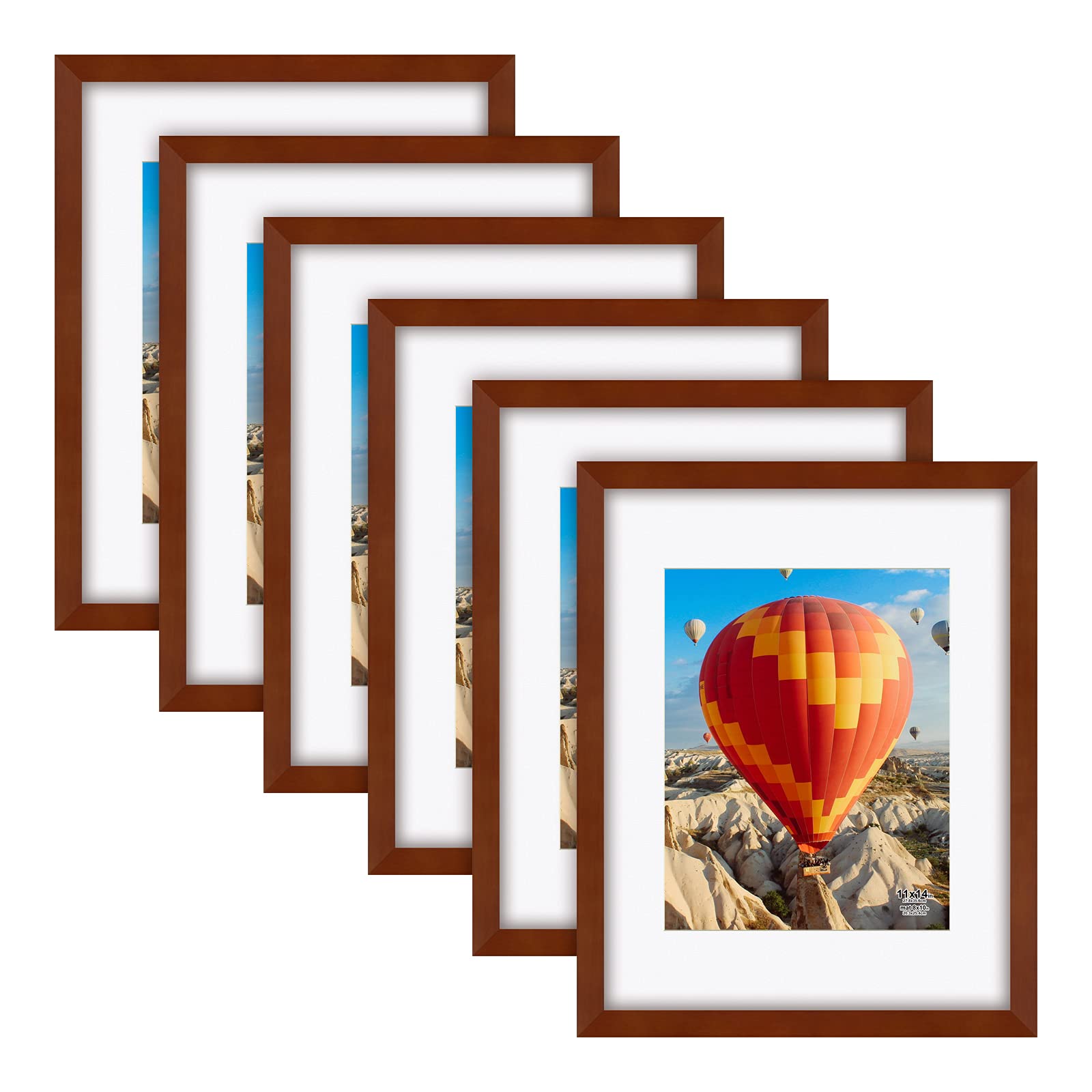 RR ROUND RICH DESIGN 11x14 inch Picture Frames Made of Solid Wood and HD Glass Display Photos ...
