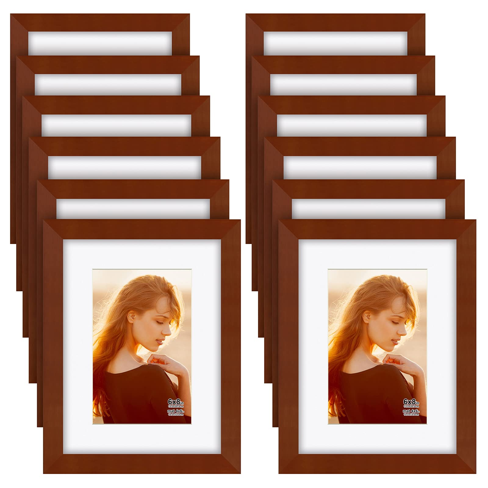 RR ROUND RICH DESIGN 6x8 inch Picture Frames Made of Solid Wood and HD ...