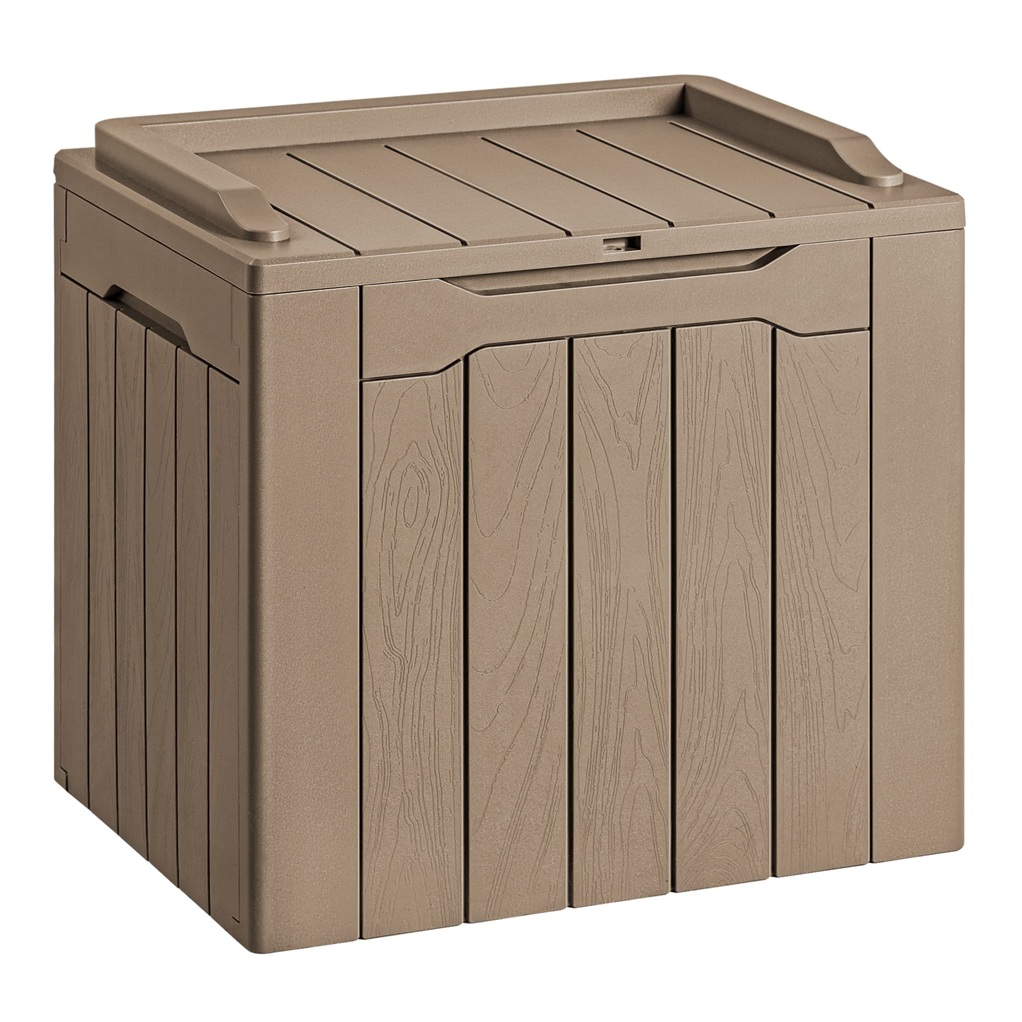 Devoko 30 gallon Resin Deck Box Outdoor Indoor Waterproof Storage Box ...