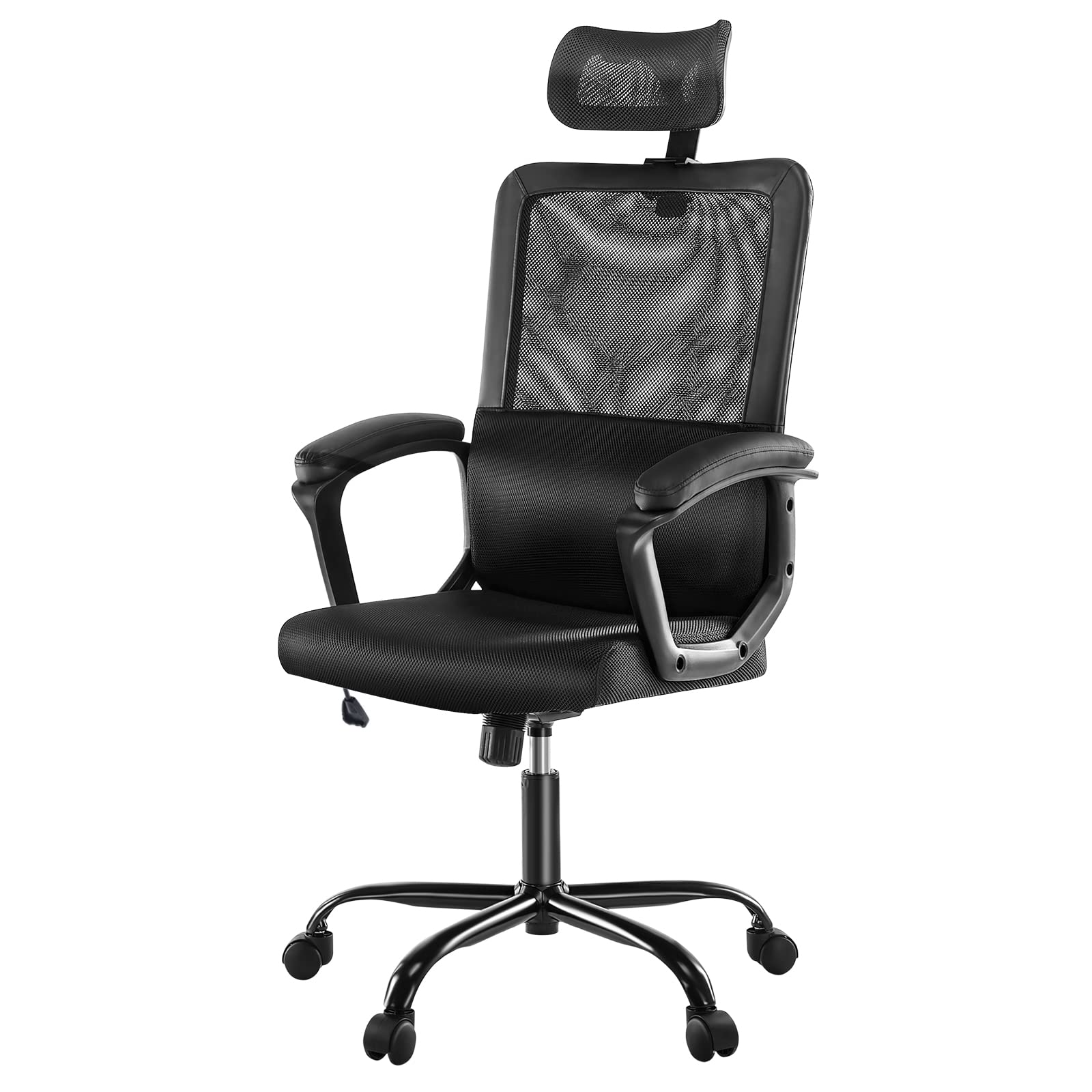 JHK Office chair - High Back Mesh chair with Lumbar Support, Height ...