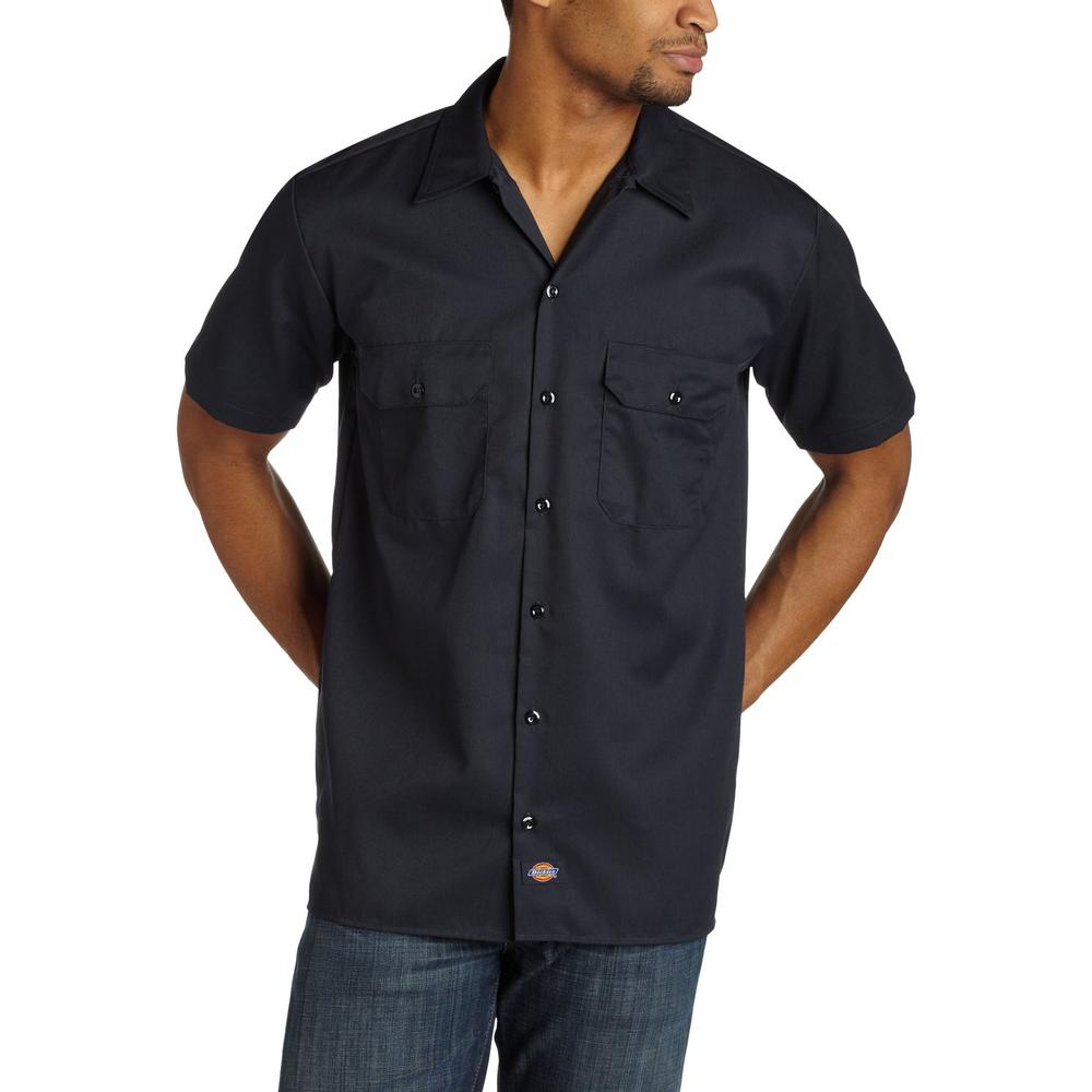 Dickies Men Athletic Cotton Short Sleeve Work Shirt