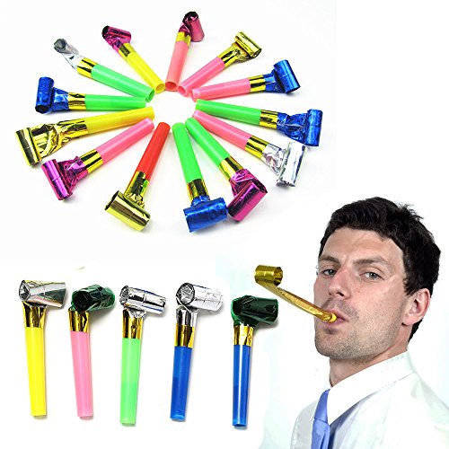 party horn blower nearby