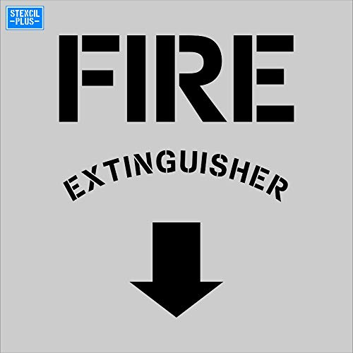Stencil Plus FIRE Extinguisher Warehouse Industrial Safety OSHA Stencil