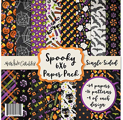 Miss Kate Cuttables 6X6 Pattern Paper Pack - Spooky - for Halloween ...