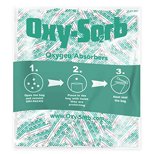 Oxy-Sorb 500cc Oxygen Absorber Packets, 50 Pack-Long Term Food Storage ...