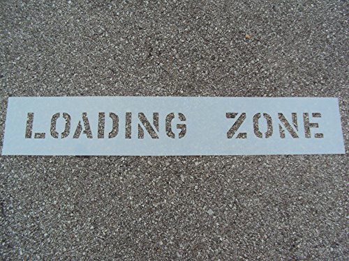 American Striping 4" LOADING ZONE Stencil - 4 Inch Letters - Parking ...