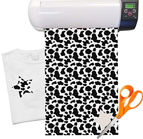 RNK Shops Cowprint W Cowboy Heat Transfer Vinyl Sheet 12 x18 rnk-shops-cowprint-w-cowboy-heat-transfer-vinyl-sheet-12-x18