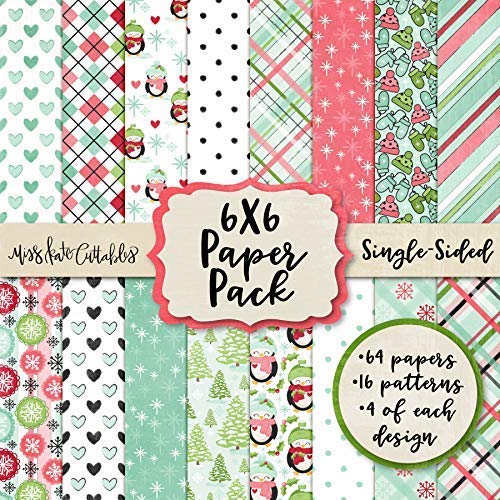 Miss Kate Cuttables 6X6 Pattern Paper Pack - Snow Fun - Christmas ...