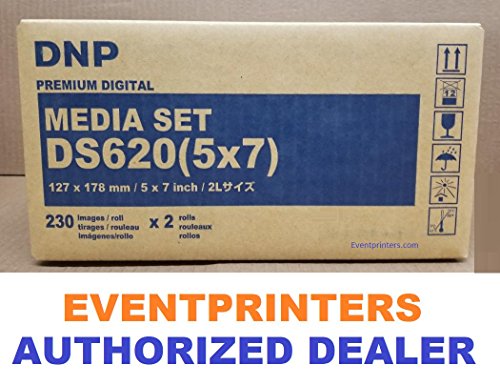 DNP and Eventprinters DNP 5x7" media for DS620A Printer (Total of 460 ...