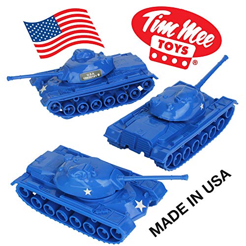 Tim Mee Toy TimMee Toy Tanks for Plastic Army Men: Blue WW2 3pc - Made ...