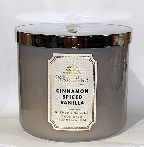 White Barn 3-Wick Scented Candle in Cinnamon Spiced Vanilla