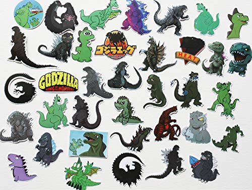 GOWA 37Pcs Cute Dinosaur Stickers Shin Godzilla Stickers Giant Monster ...