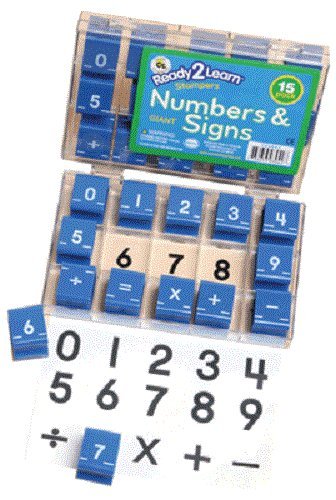 Ready2Learn Ready 2 Learn Number and Sign Stamps - Large - Set of 15 ...