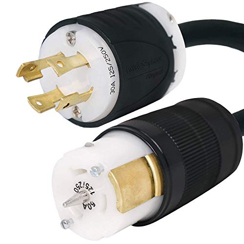 Iron Box L14-30P to CS6364C Power Cord Plug Adapter - 10 Foot, 125/250V ...