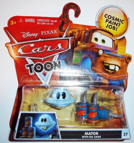 Mattel Disney / Pixar CARS TOON 155 Die Cast Car Mator with Oil Cans
