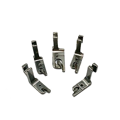 HONEYSEW 5 Fixed HIGH Shank Scroll Hemmer FEET Foot Set for Consew ...
