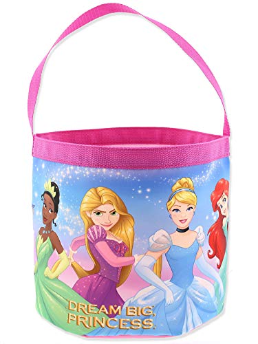 Disney Princess Girls Collapsible Nylon Holiday Basket Bucket Toy ...