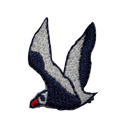 Cool-Patches ID 3607 Seagull Patch Seabird Flying Ocean Sea Embroidered ...