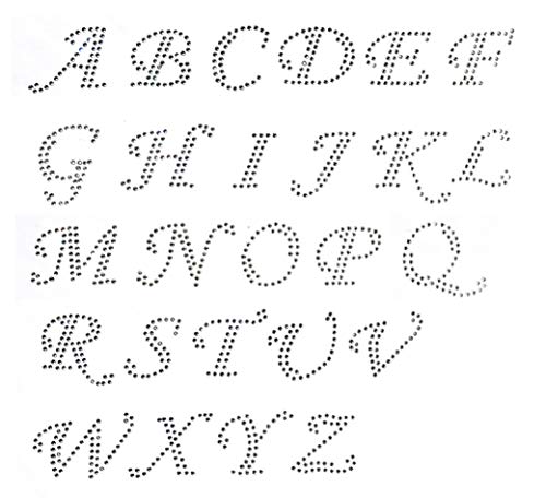 rococo designs Pick 5 Letters Cursive Alphabet Letters Appx 2 Inches ...