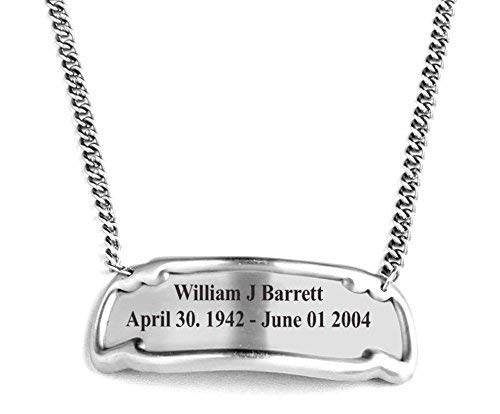 MEMORIALS 4U Customized Engraved Brass Name Tag for Cremation Urn ...