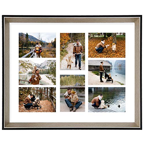 Space Art Deco 16x20 Frame for Eight 4x6 Picture, with White Mat ...