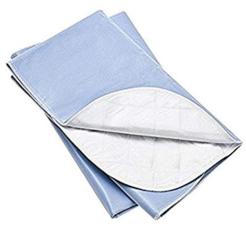 Platinum Care Padsâ„¢ Washable Blue Large Standard Reusable Bed Pads ...