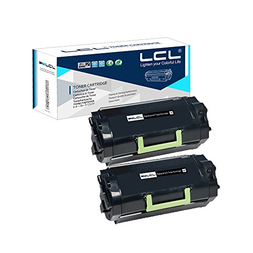 LCL Compatible Toner Cartridge Replacement for Lexmark 621 62D1000 ...