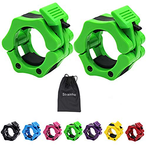 Strainho Olympic Weight Bar Clamps - 2 inch Barbell Plate Collars ...