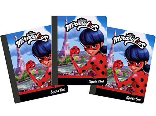 Miraculous Ladybug [3-Pack Set] Miraculous Ladybug 50-Sheet 7.5x9.75 ...