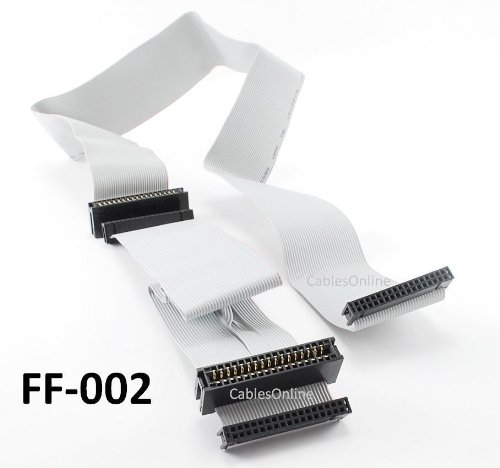 FF002 CablesOnline 36 inch Universal Floppy Drive Ribbon Cable for 3.5 ...