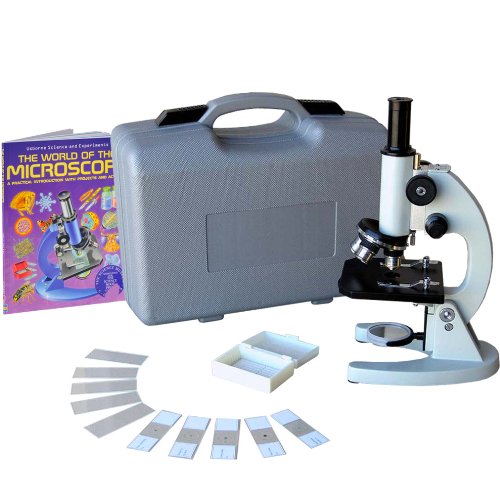 AmScope M60A-BTK Beginner Microscope Kit, Mirror Illumination, WF10x ...