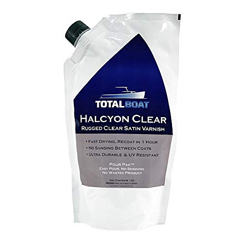 TotalBoat Halcyon Marine Varnish | Water-Based Polyurethane Wood Finish ...