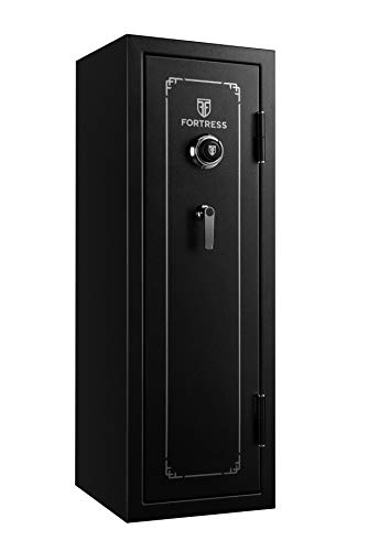 Fortress 14-Gun Fireproof Safe with Combination Lock, Black