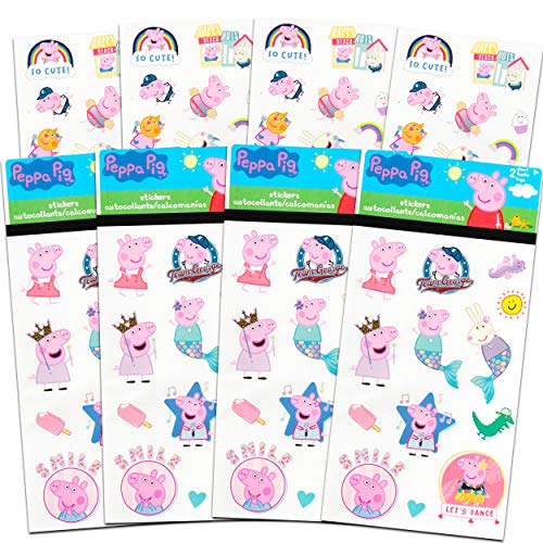Nickelodeon Peppa Pig Stickers Party Favors Set ~ Bundle Includes Over ...