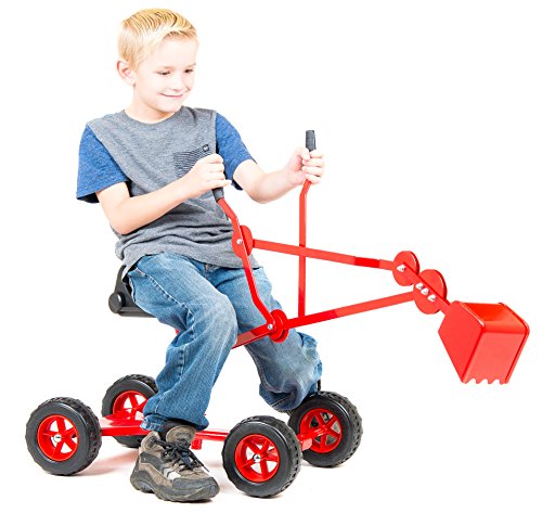 Childrensneeds.com Sandbox Digger Toy Excavator With Wheels- Foldable ...