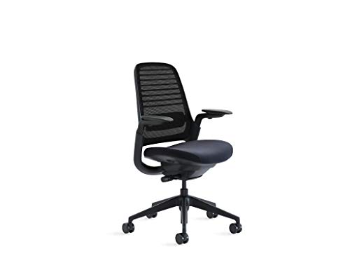Steelcase Series 1 Office Chair, Carpet, Buzz2/Black