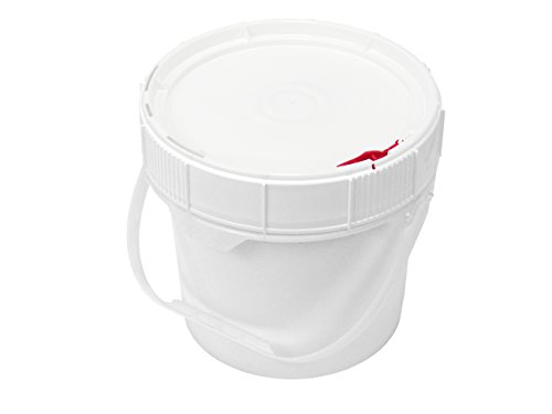 Letica Screw Top Bucket, 2.5 Gallon, with White Life-Latch Lid