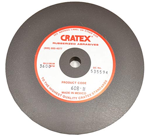 Cratex #608F Rubberized Abrasive Wheels 6X1/2X1/2 Fine