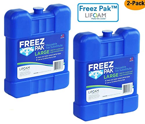 Lifoam Freez Pak 4942 Large Reusable Ice Pack 42 Ounce, Pack of 2