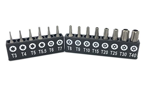 Silverhill Tools ABSTFS 6 Point Torx Full Bit Set (T3, T4, T5, T5.5 ...