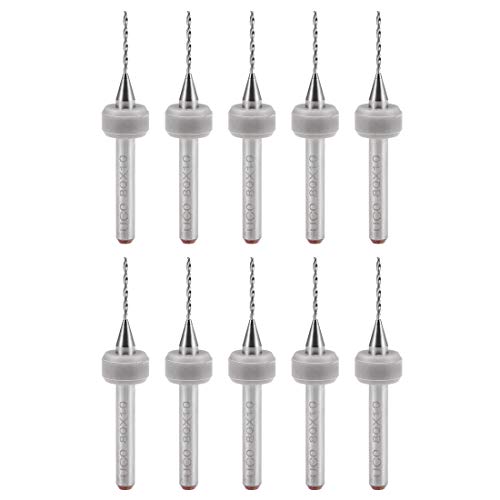 uxcell PCB Drill Bits 0.8mm Tungsten Carbide Rotary Tool Jewelry CNC ...