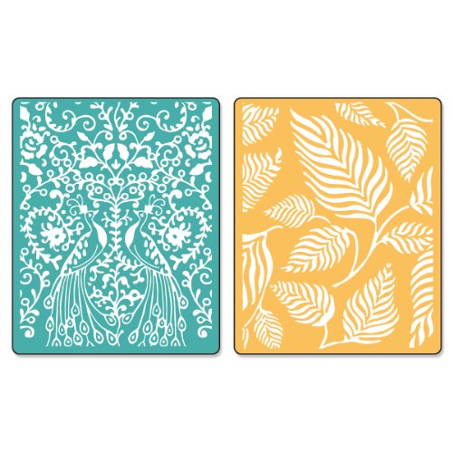 SIZZIX BY ELLISON Sizzix Textured Impressions Embossing Folders 2PK ...